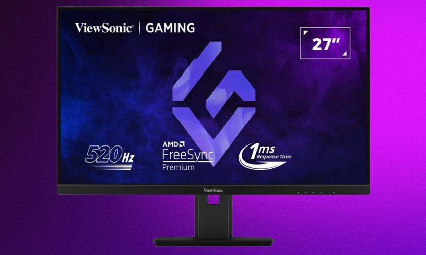 Monitor do gier ViewSonic XG2737 z częstotliwością odświeżania 520 Hz